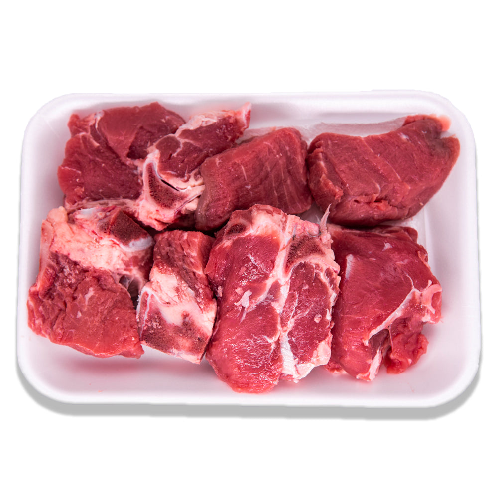 Fresh Beef Cubes Bone-In - 250 grams | Abu Ahmed Butcher Shop